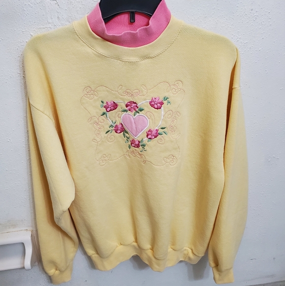 Endless Design | Sweaters | Vintage 8s90s Heart Sweater | Poshmark
